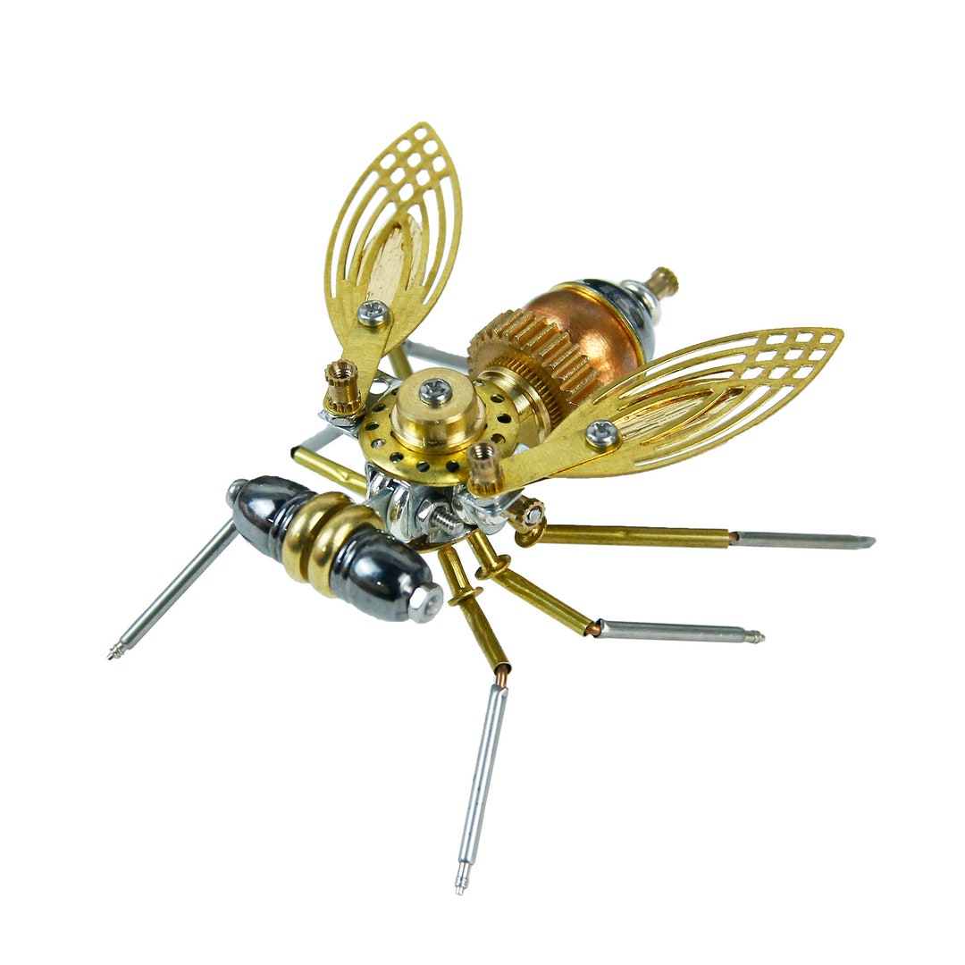 Steampunk Insect Drosophila Sculpture Steampunk Insect Drosophila Metal ...