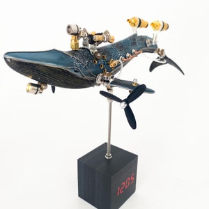 Steampunk Mechanical Clockwork Whales Steampunk Figurine Handmade ...