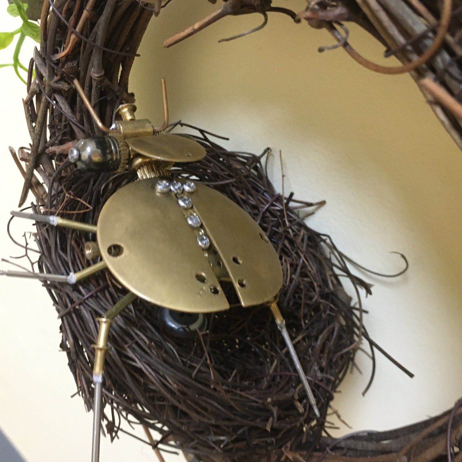 Beetle Mechanical Steampunk Metal Sculpture Insect Figurine Handmade Metal Beetle Bug Mechanical ...