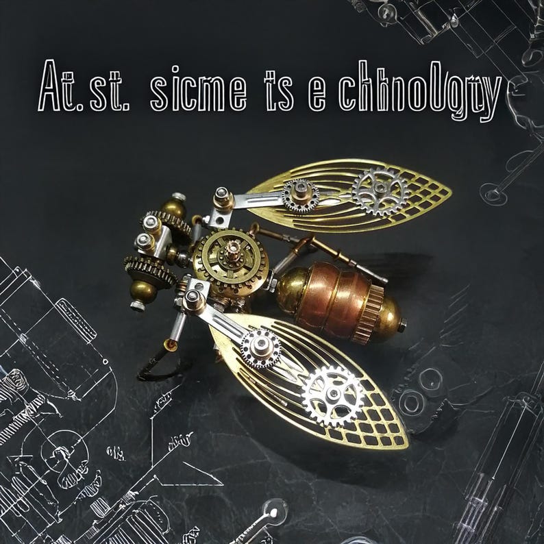 Steampunk Fly Model, 3D Insect Brass Puzzle DIY Kit (180PCS+) - Etsy