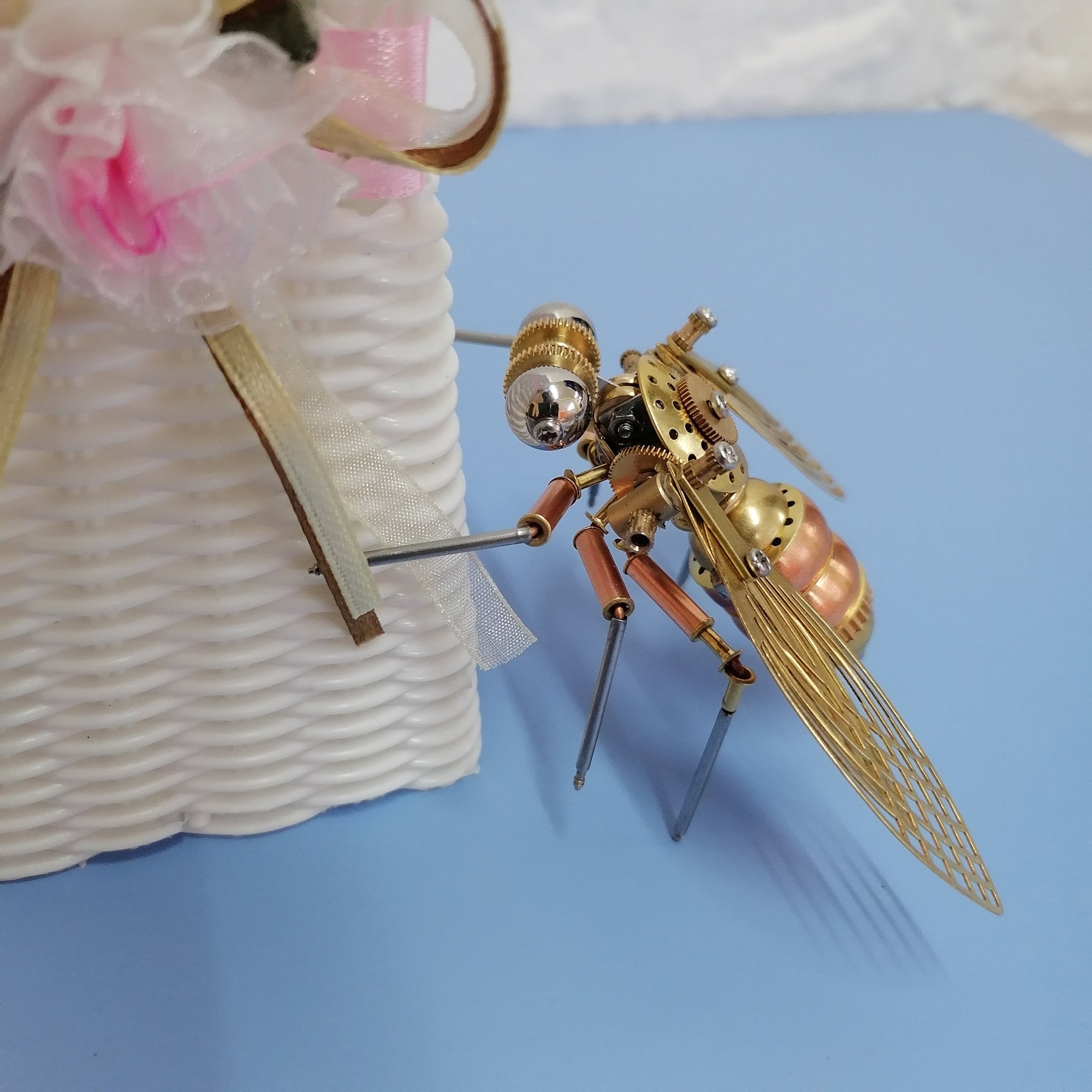 Steampunk Fly Sculpture: Metal Mechanical Insect Home Decor - Etsy