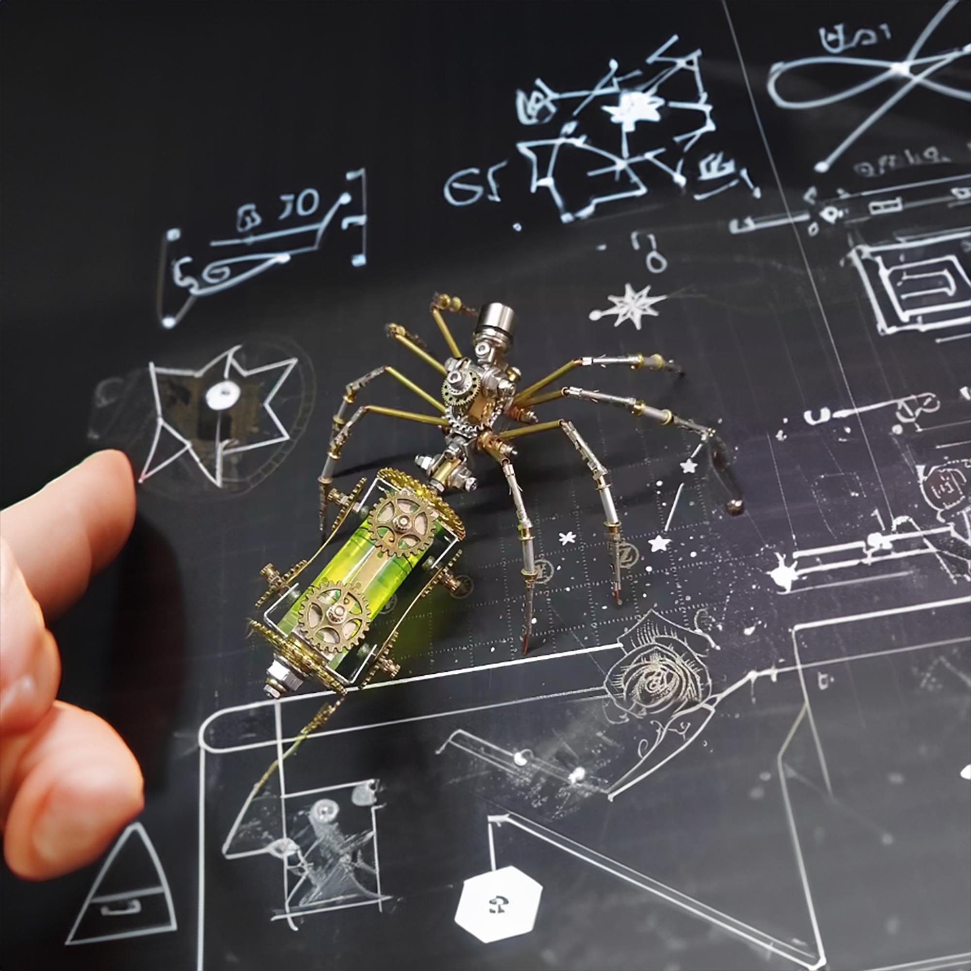 3D Steampunk Spider Puzzle, DIY Brass Insect Model Kit - Etsy