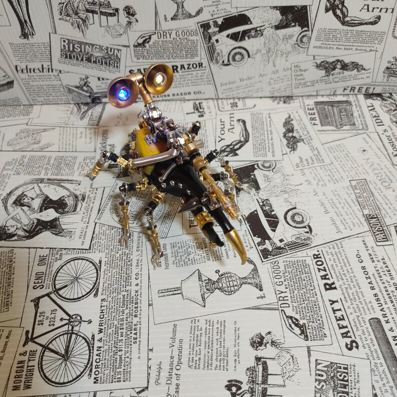 Steampunk Mechanical Insect Model Battle Mecha All-metal - Etsy