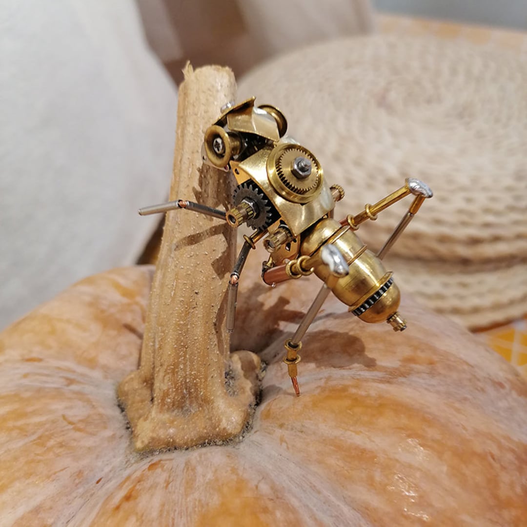 Steampunk Mechanical Insect the Cricket Metal Sculpture Insect ...