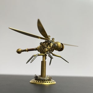 Steampunk Mechanical Insect Clockwork Dragonfly Steampunk Art Sculpture ...