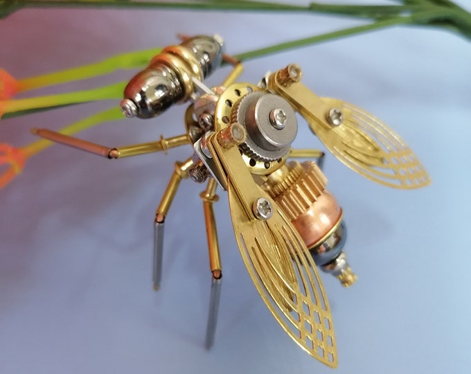 Metal Bug, Garden Ornament, Small Shiny Bug, Insect, Recycled, Scrap ...