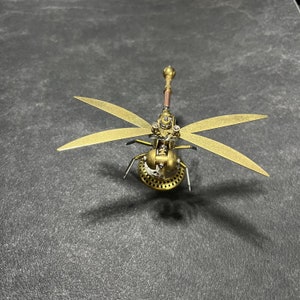 Steampunk Mechanical Insect Clockwork Dragonfly Steampunk Art Sculpture ...