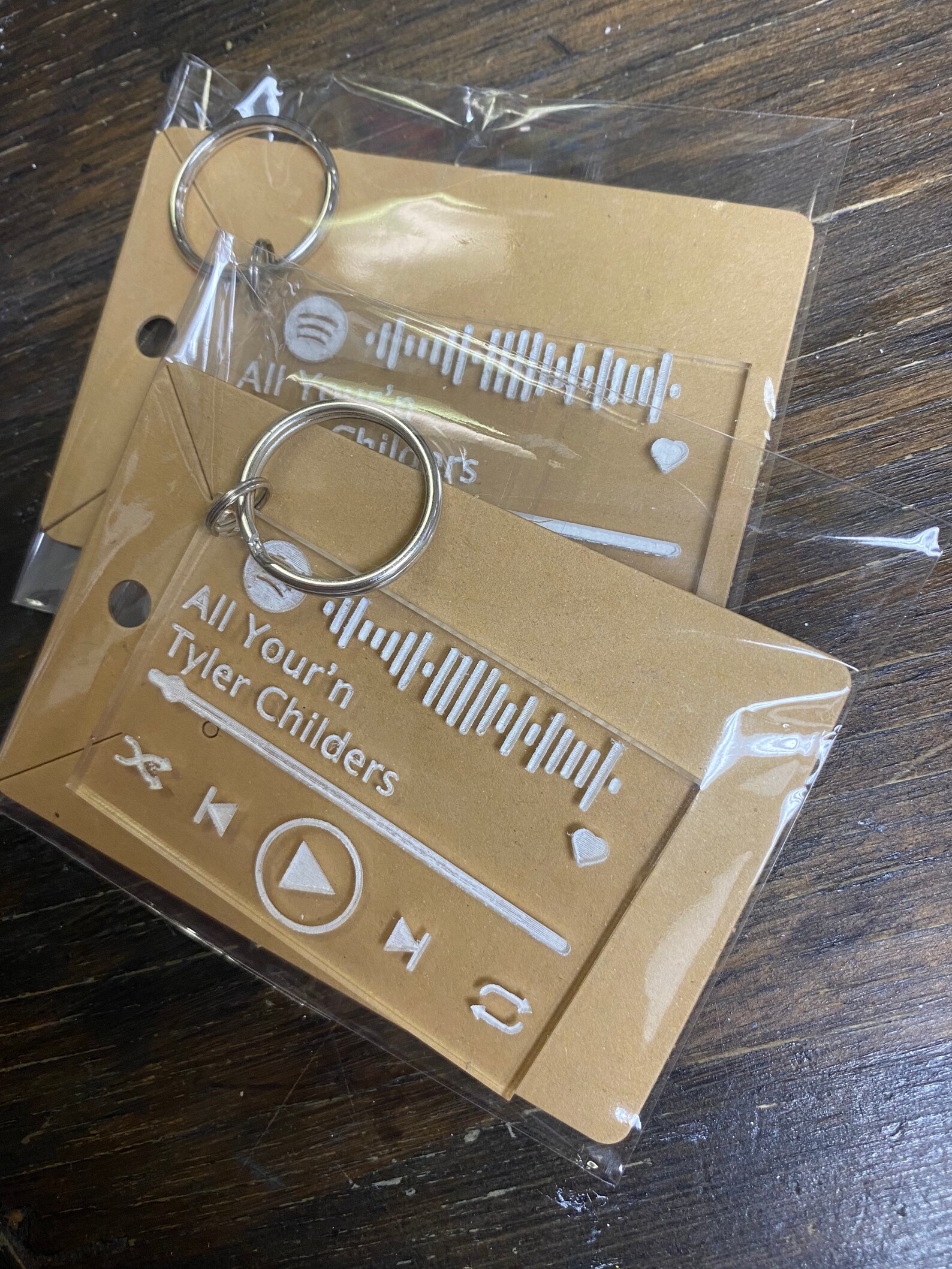 Spotify Song Custom Keychain - Etsy