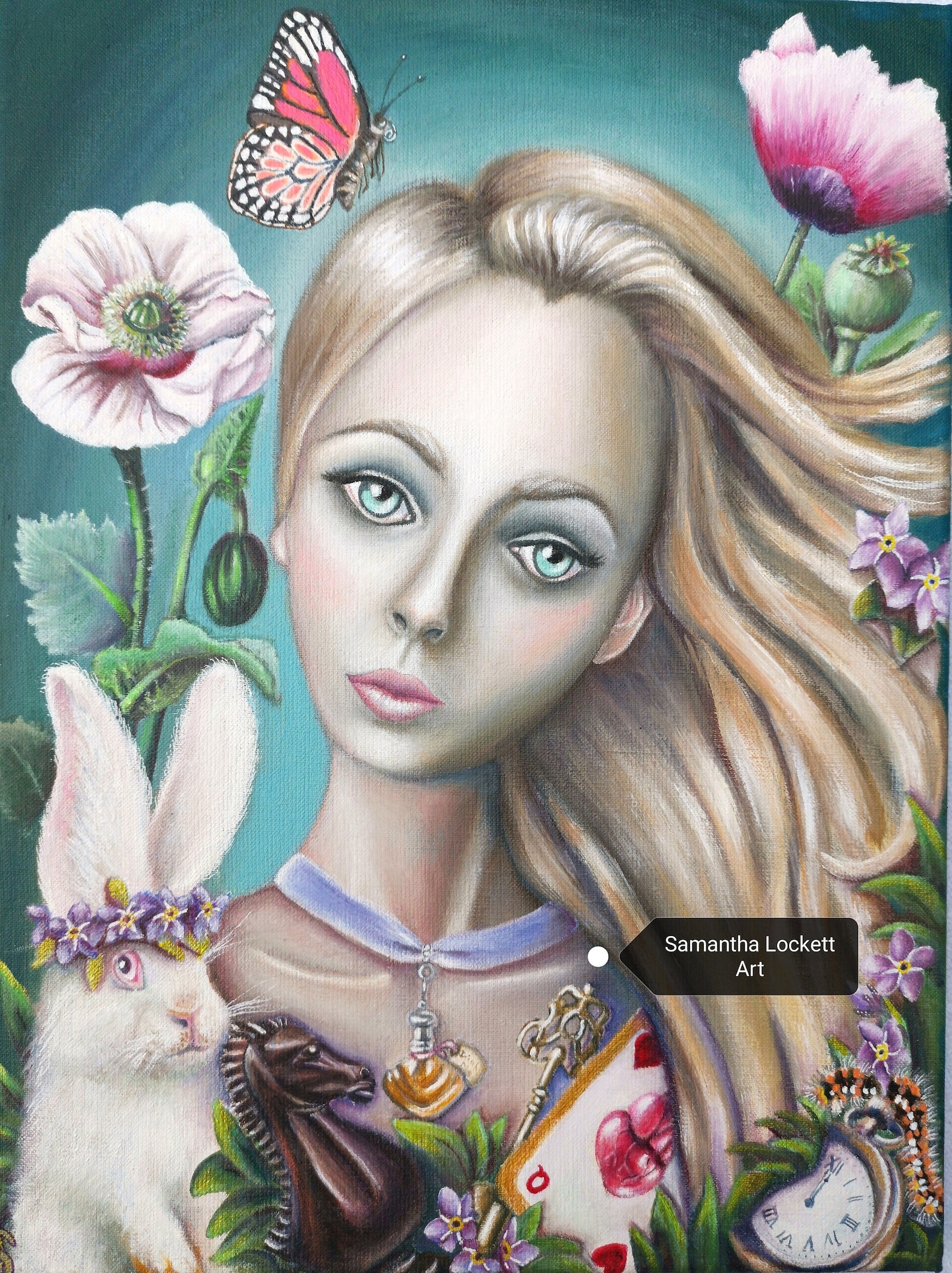 Alice in Wonderland Art Print, Wonderland Illustration, Fairy Tale Art ...