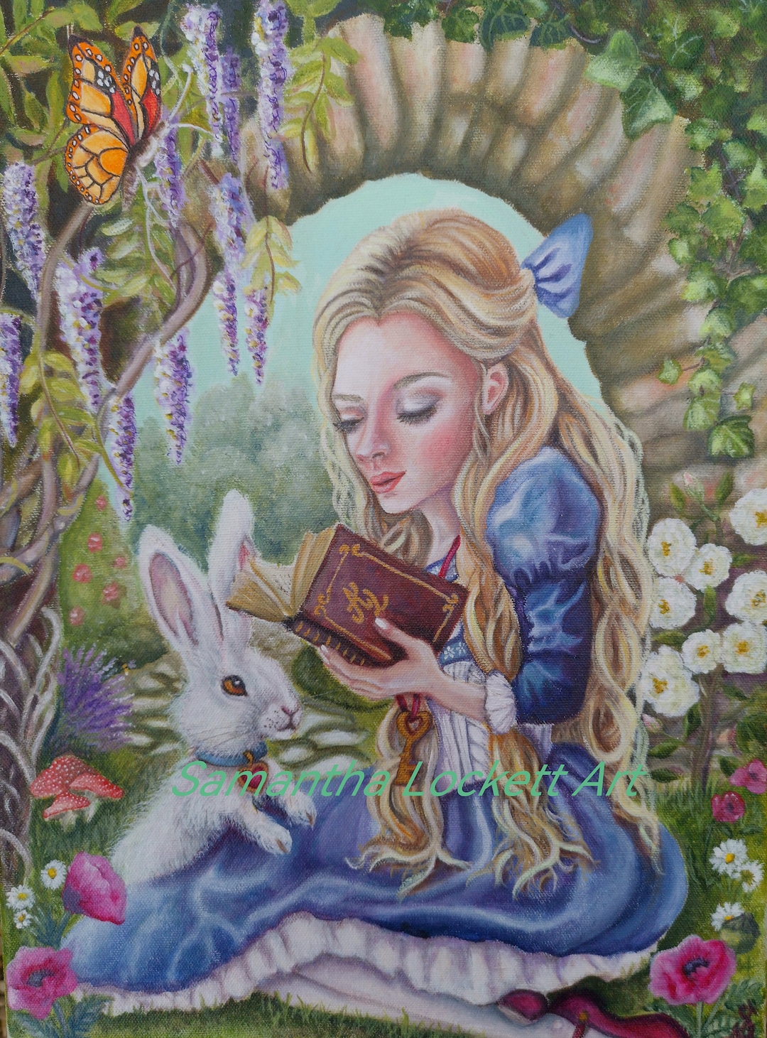 Alice in Wonderland Art Print, Limited Edition Art Print, Wonderland Art from Original Painting ...