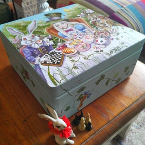 Alice in Wonderland Hand Painted Box, Unique Alice Art, Alice Jewellery ...