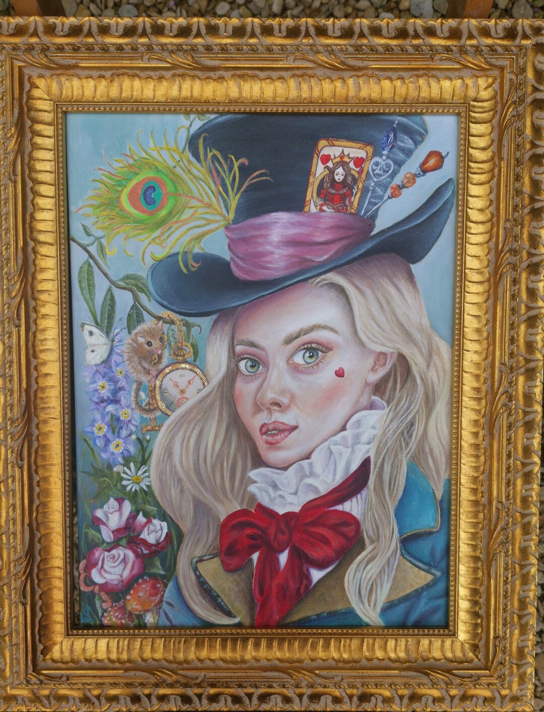 Alice in Wonderland Original Painting, "what the Dormouse Said", Framed ...