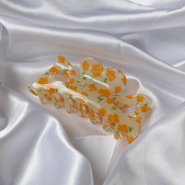 Orange Hair Clips - Etsy