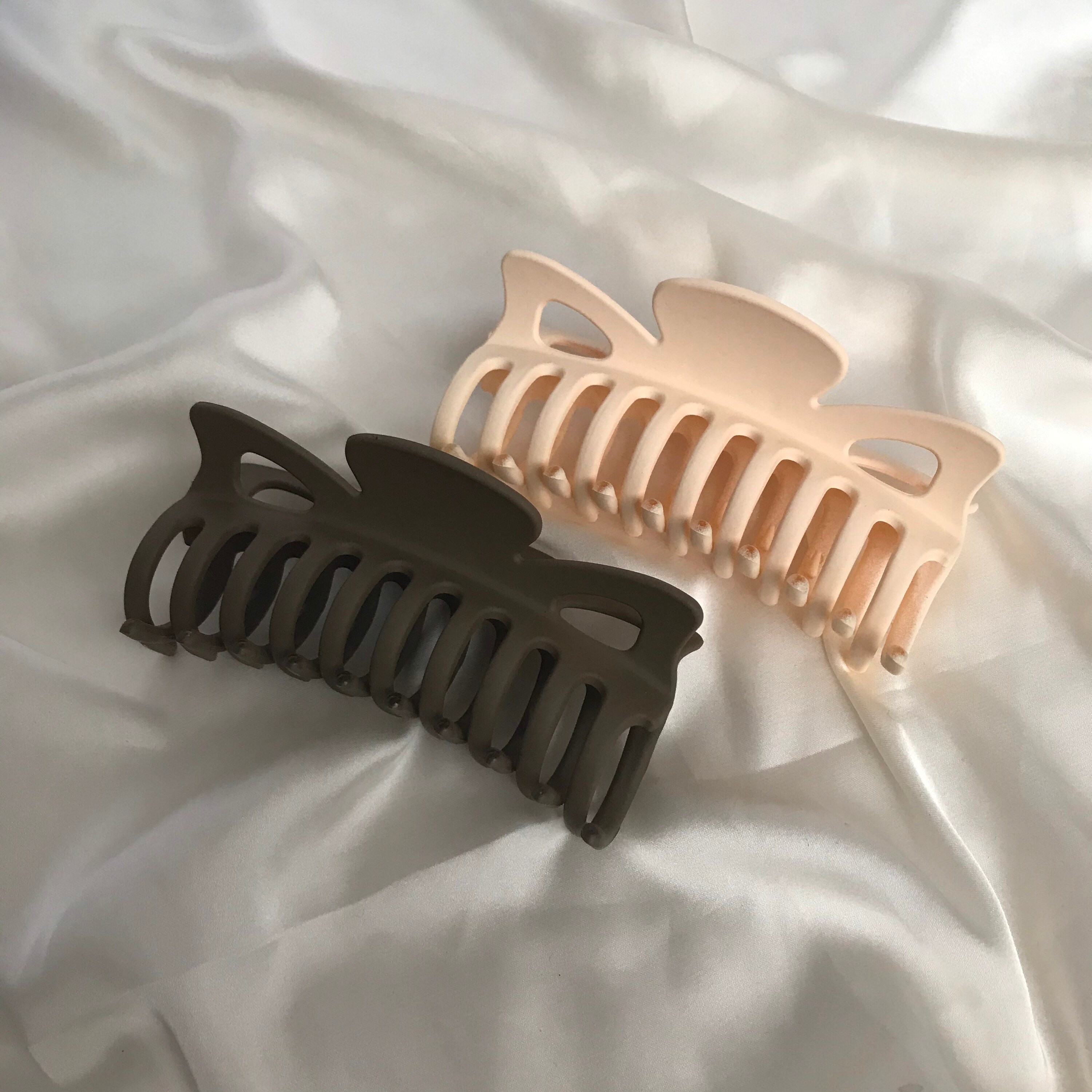2 Hair Clamps Hair Clip Neutral Hair Accessories Peach - Etsy UK