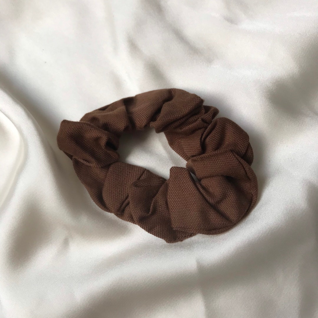 Brown Biodegradable Tencel Hair Scrunchie Hair Bobble, Compostable, Eco ...