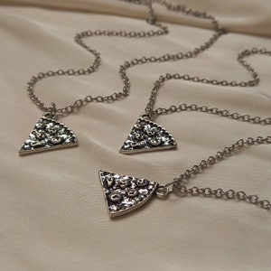 6 Piece Friendship Pizza Necklace Set Bestie Necklaces, 6 Best Friends ...