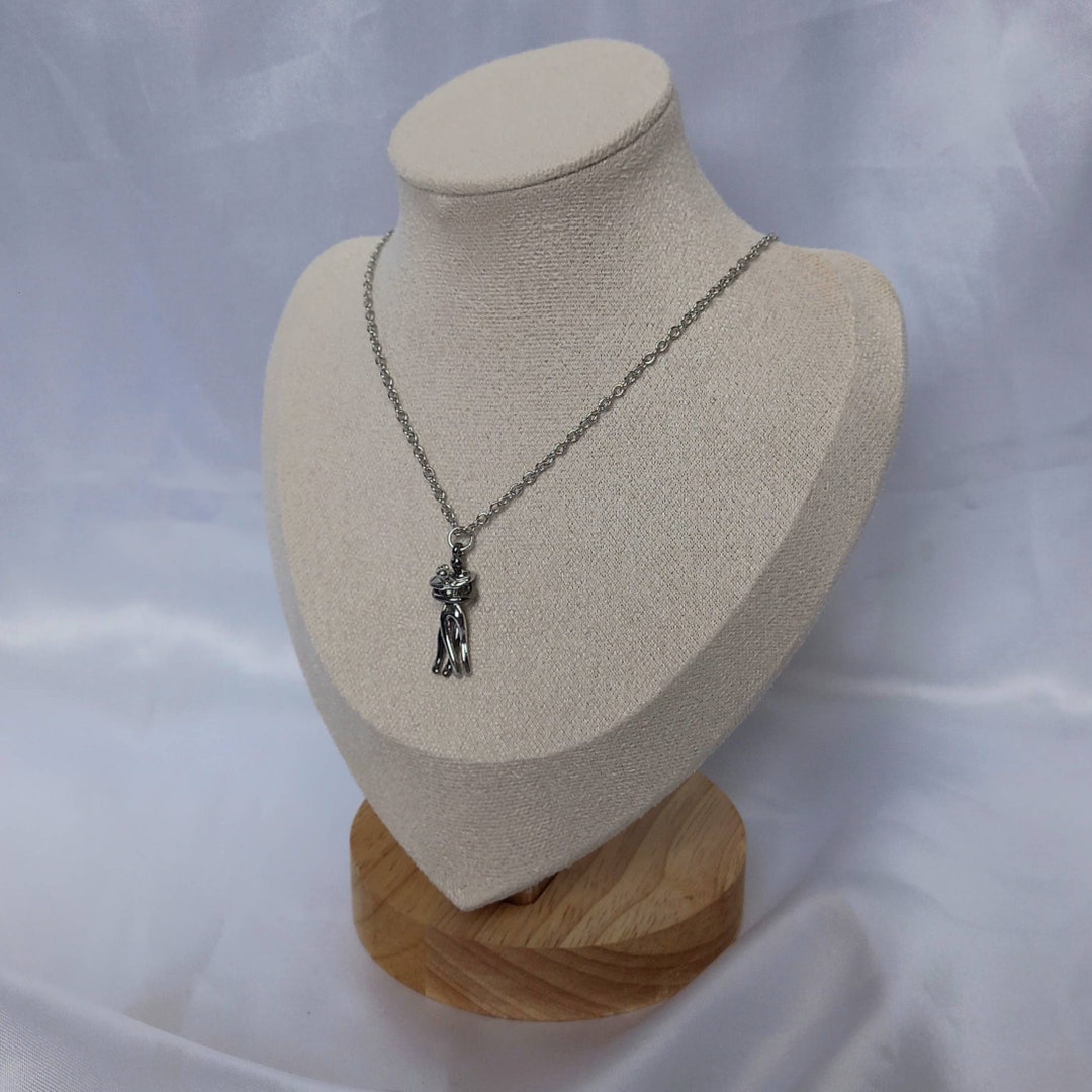 Silver Hugging Figure Necklace Silver Hug Necklacesilver - Etsy