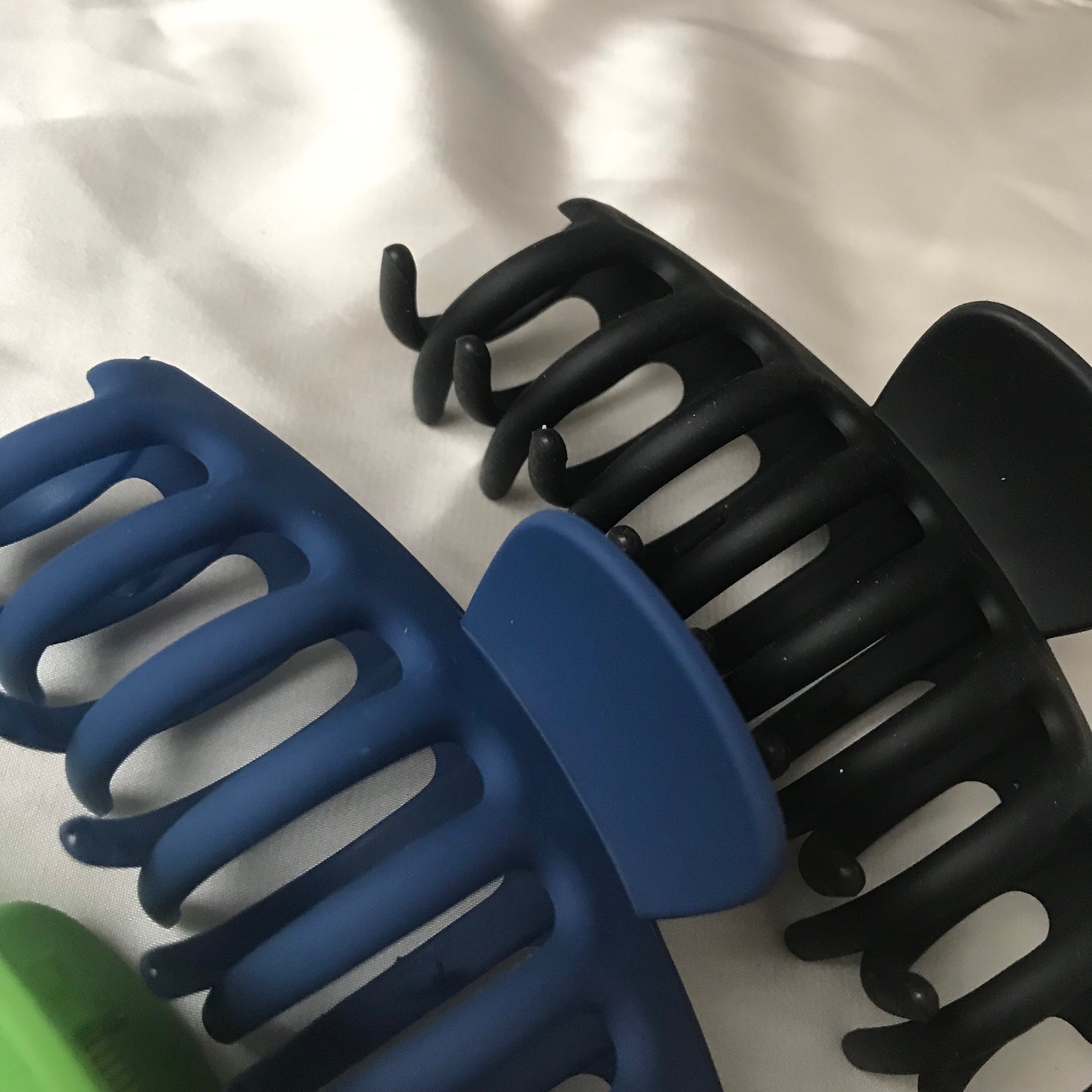 3 Hair Clamps Hair Clip Blue Hair Accessories Black Hair - Etsy Hong Kong