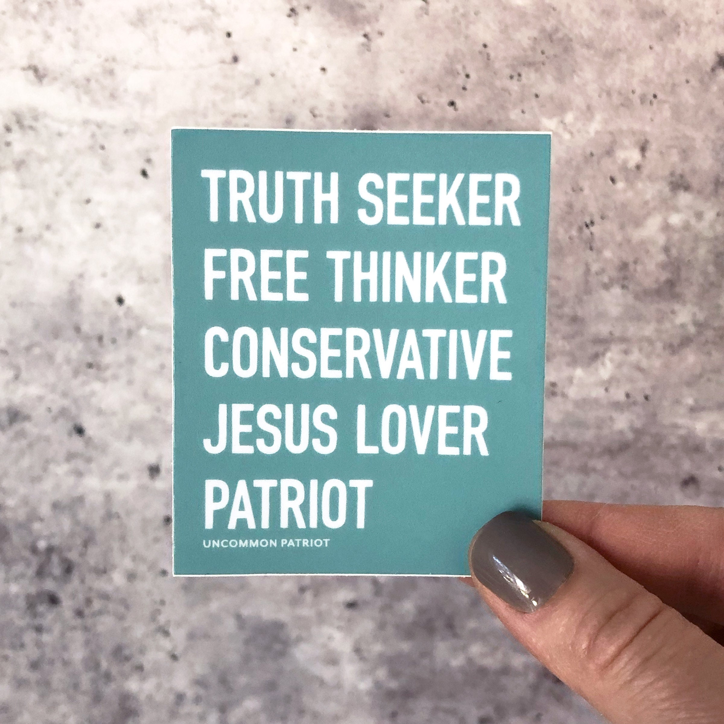 Conservative List Sticker Decal Patriot Sticker Free | Etsy