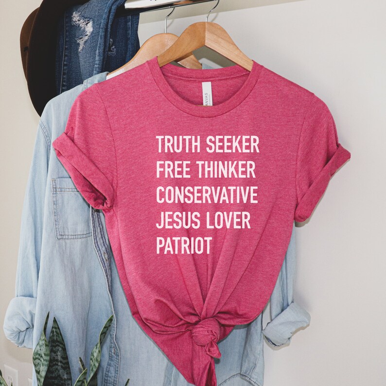 Conservative Tee Shirt Truth Seeker Free Thinker - Etsy