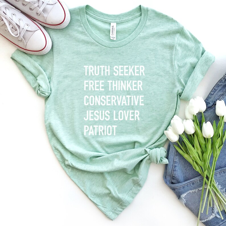 Conservative Tee Shirt Truth Seeker Free Thinker - Etsy