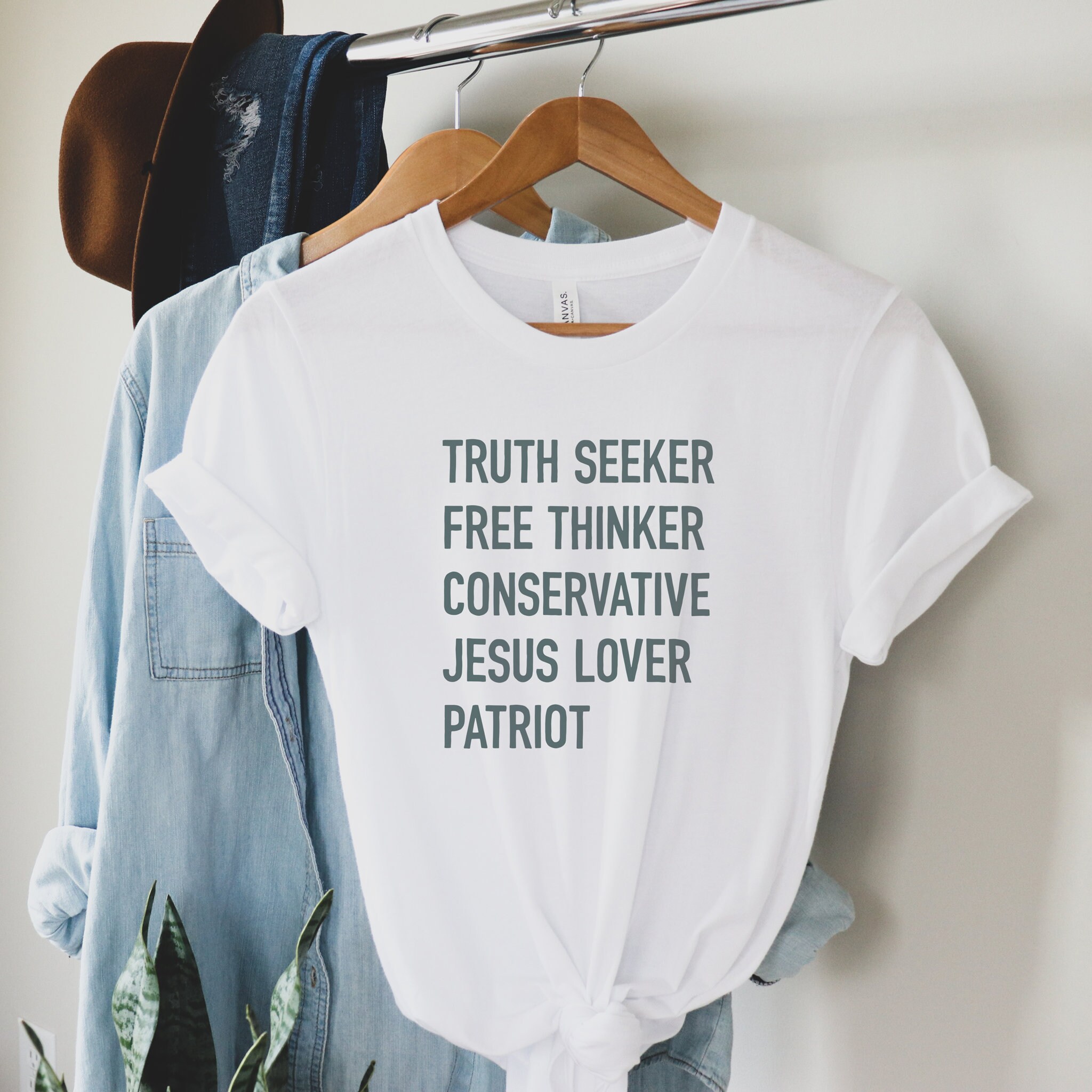 Conservative Tee Shirt Truth Seeker Free Thinker - Etsy