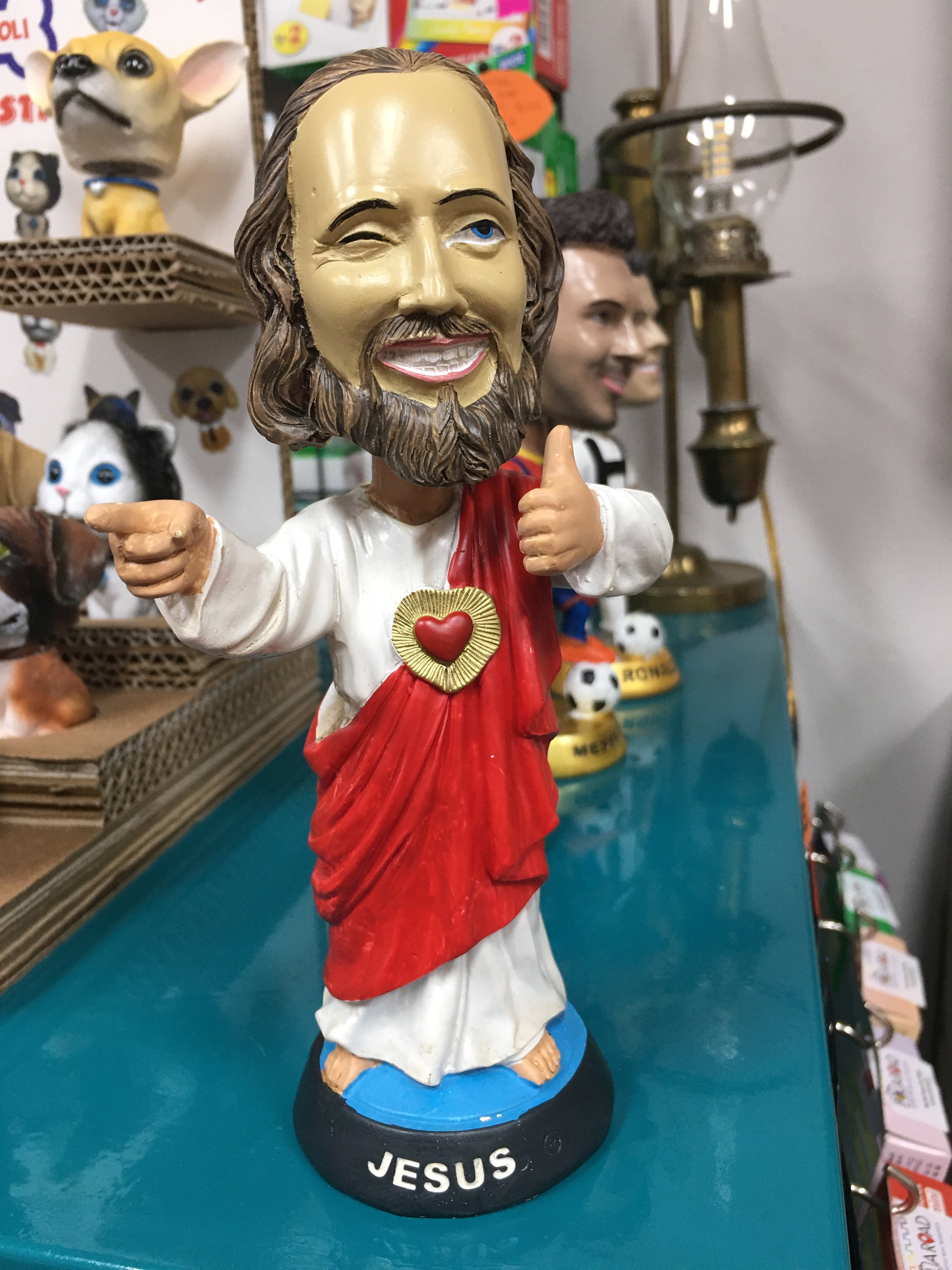 Bobblehead Glorious Figurine Jesus Trump Merkel Bob Marley - Etsy UK