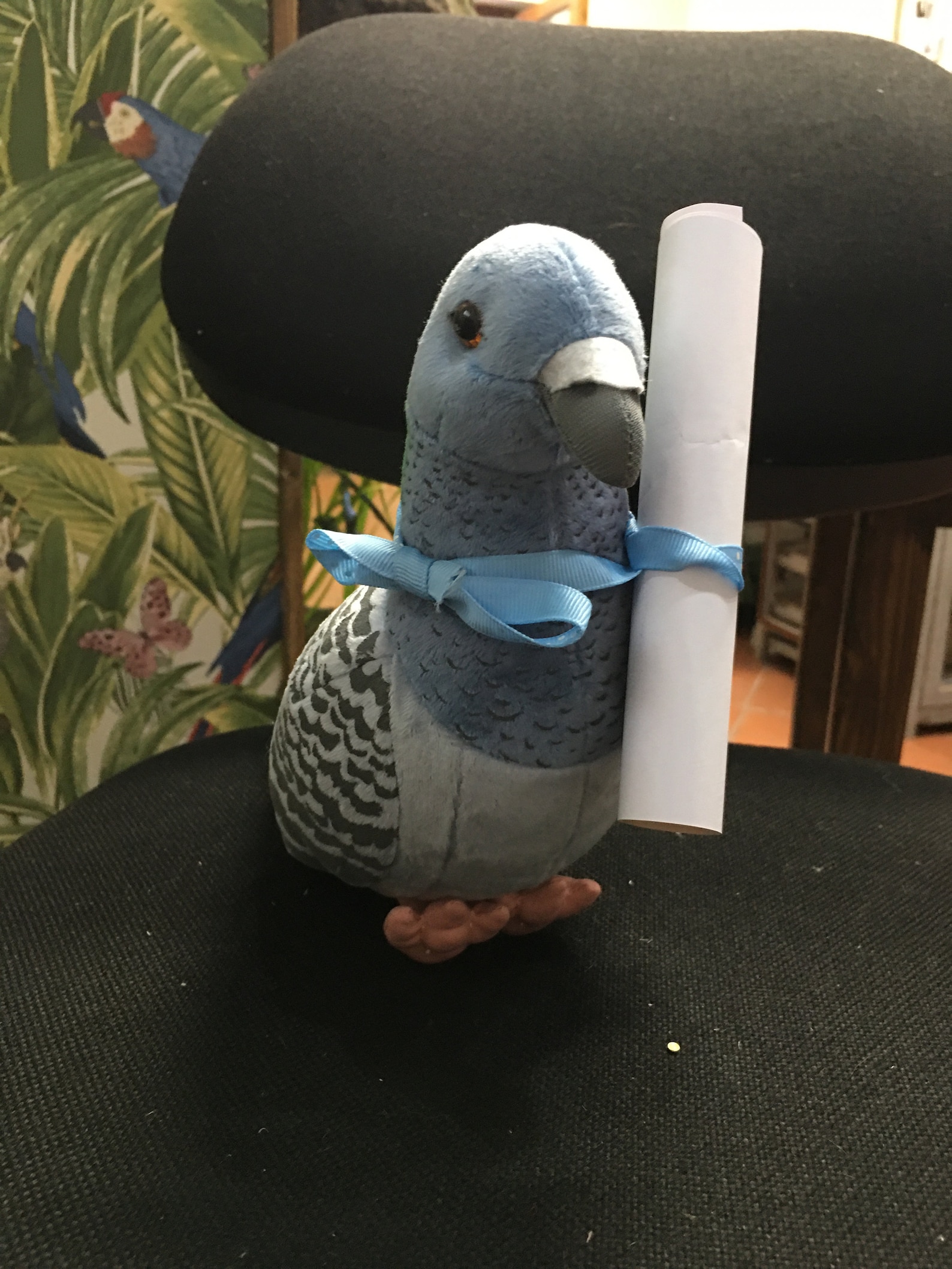 Carrier Pidgeon Plush Toy With a Message for the Recipient | Plush ...