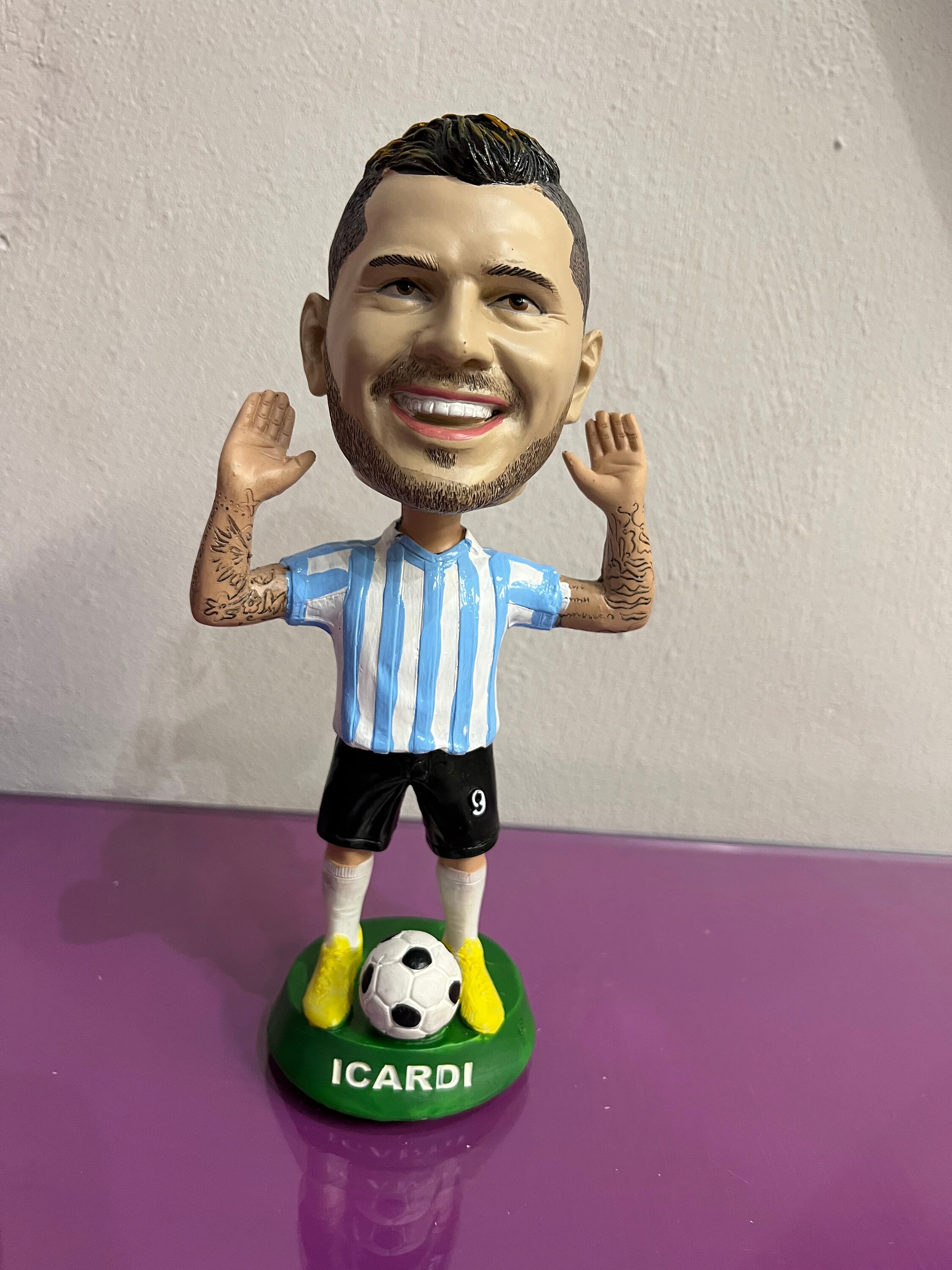 Bobblehead Football Players Roberto Baggio Vlahovic Tsitsipas Belotti ...