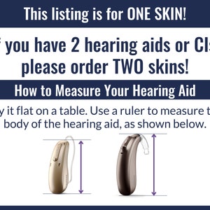 SPIKED Hearing Aid Skin | Hearing Aid Sleeve | Hearing Aid Jewelry ...