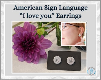 American Sign Language Jewelry - Etsy