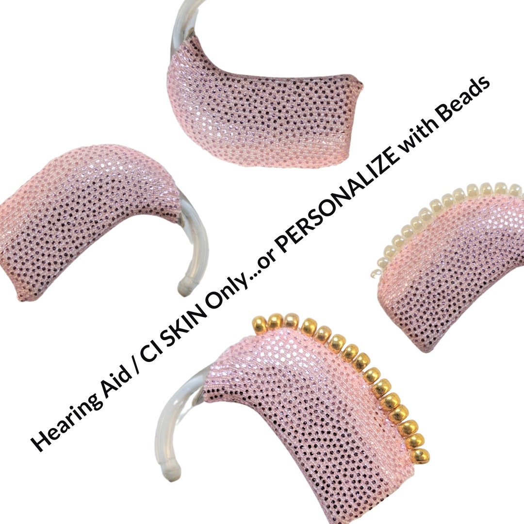 PINK QUARTZ Hearing Aid Skin Hearing Aid Sleeve Hearing Aid Jewelry ...