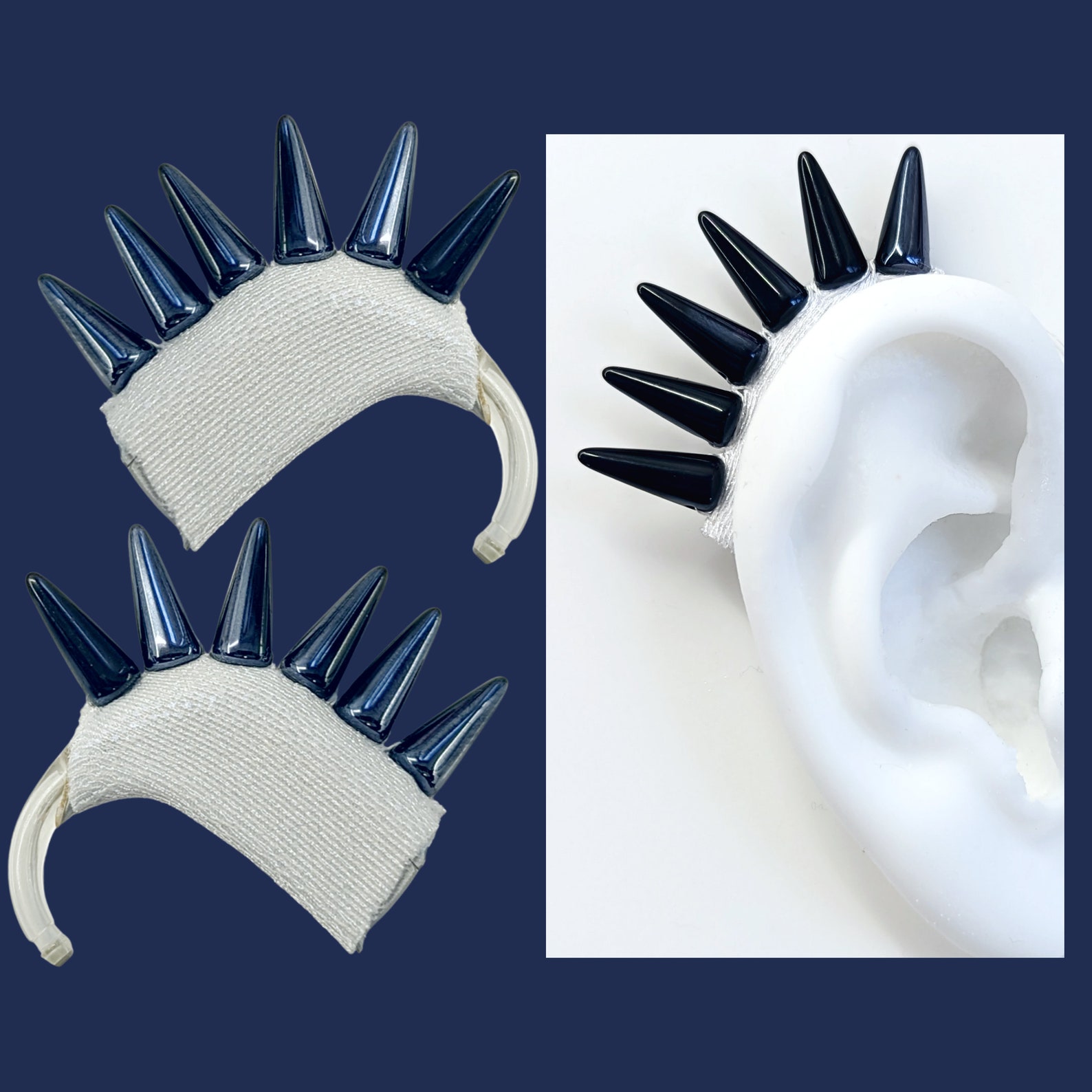 SPIKED Hearing Aid Skin | Hearing Aid Sleeve | Hearing Aid Jewelry ...