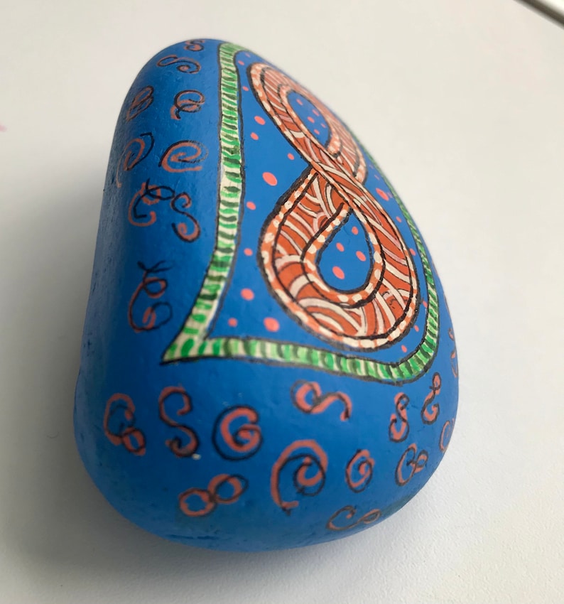 Hand Painted Rock/ Infinity Symbol | Etsy