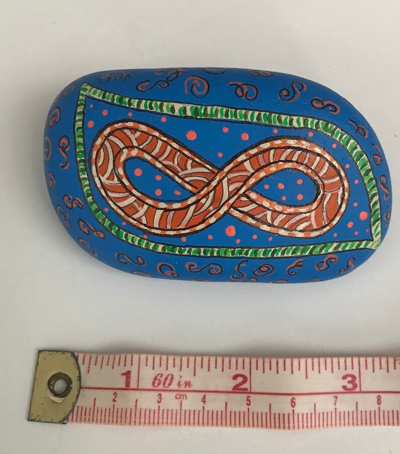 Hand Painted Rock/ Infinity Symbol | Etsy
