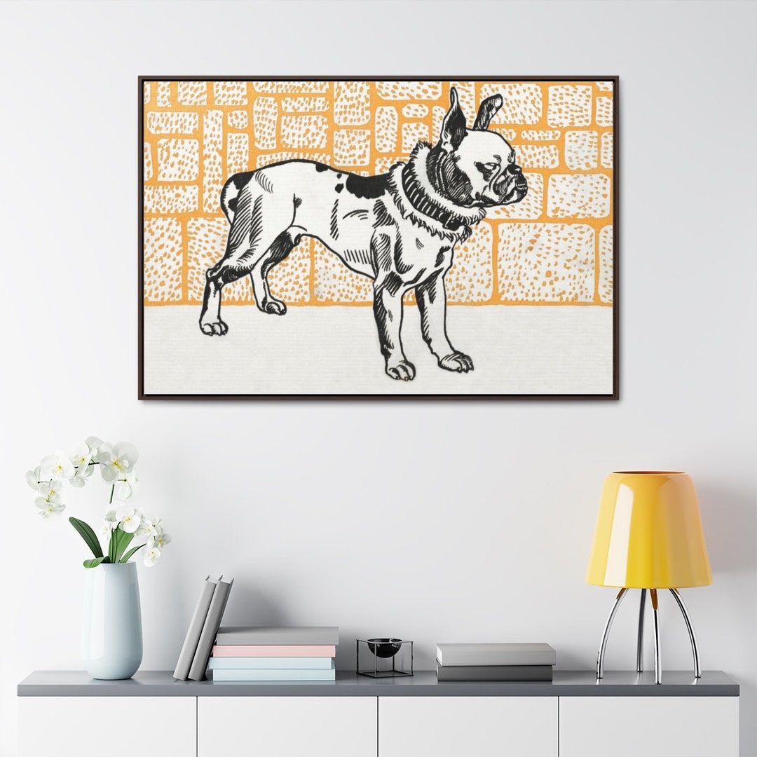 Pitbull Terrier (1912) Print in High Resolution by Moriz Jung Canvas ...