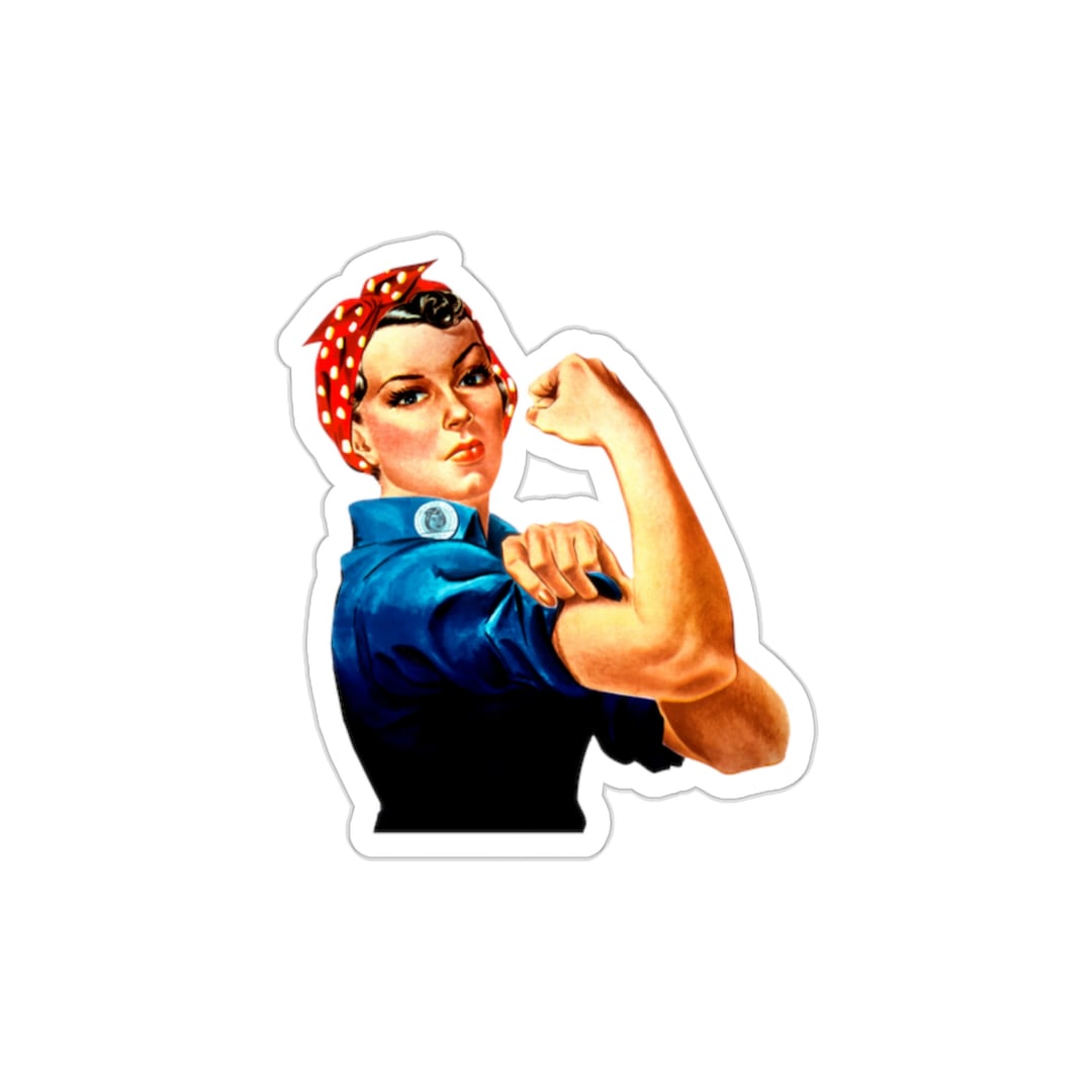 Women Empowerment Flexing Muscle Die-cut Stickers,laptop Decal ...