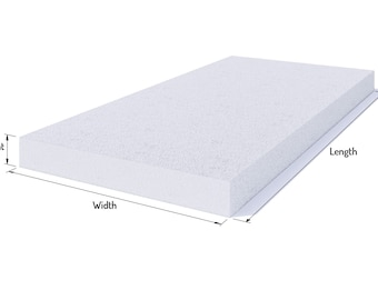 Foamyfoam 2 X 24 X 72 High Density Upholstery Foam Cushion seat ...