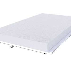 Foamyfoam 4" X 36" X 72" High Density Upholstery Foam Cushion (seat ...