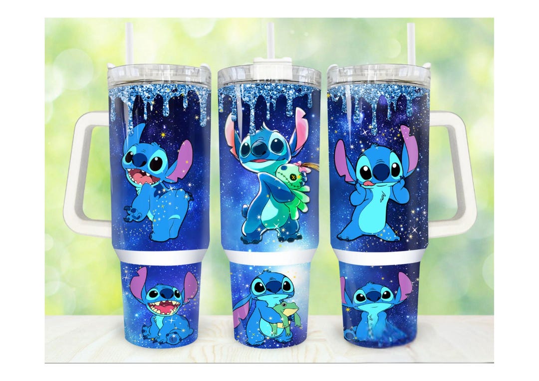 Stitch, Printed Stanley Style Water Cup, Beaker, Ohana - Etsy