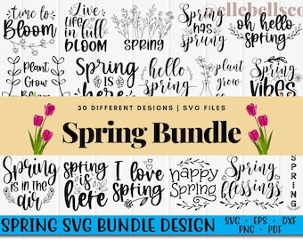 Spring SVG - Etsy