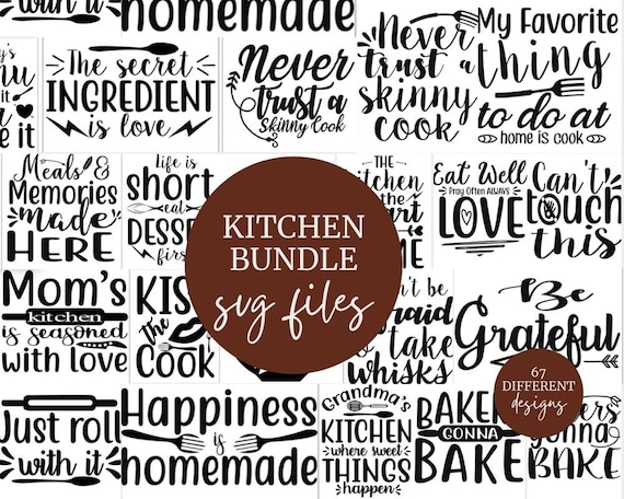 Kitchen SVG Kitchen Bundle SVG Files SVG Files for Cricut | Etsy