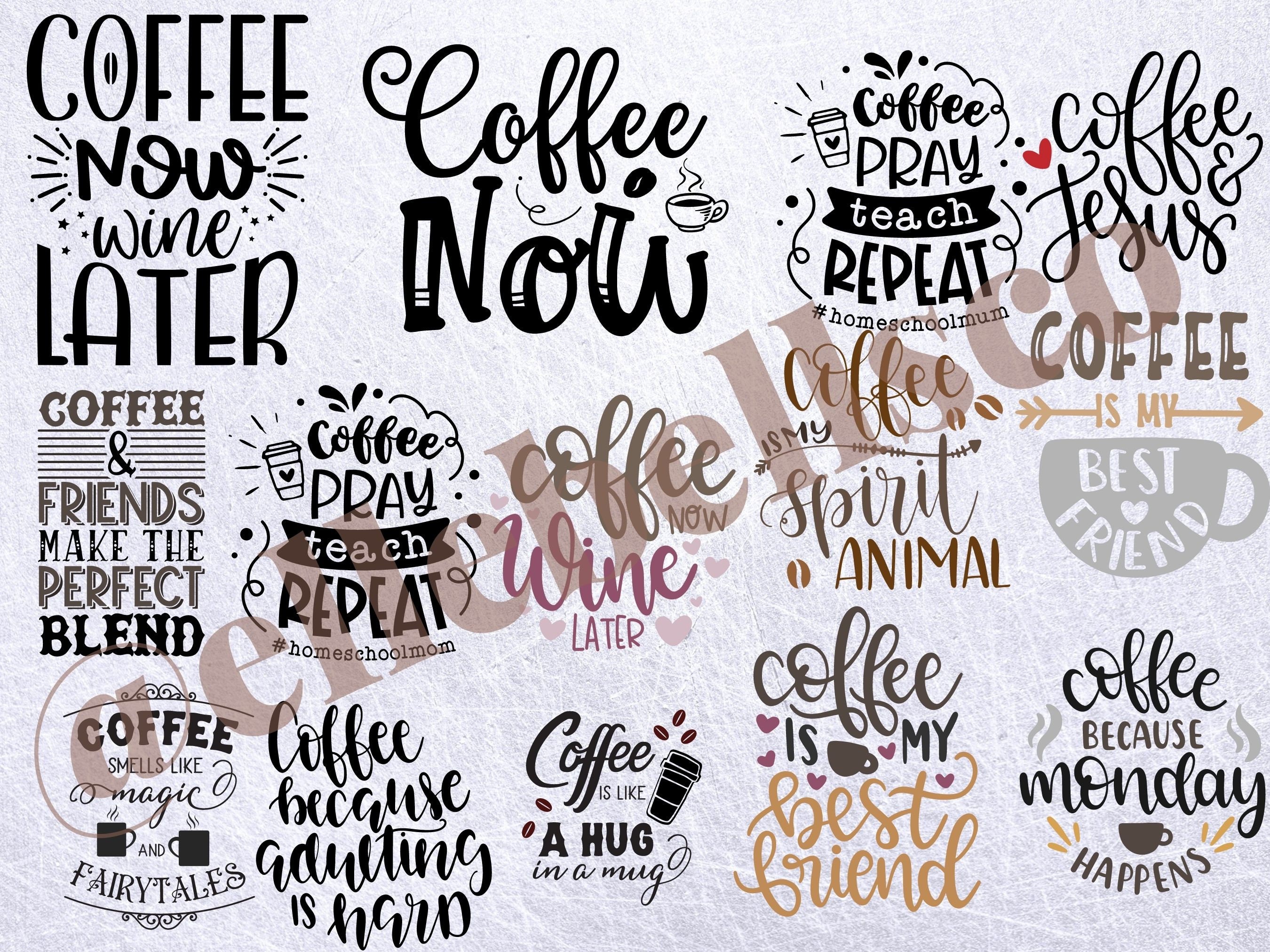 Coffee Lovers SVG Bundle Coffee SVG Files SVG Files for - Etsy