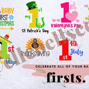 My First Holidays SVG Bundle | Baby's First Holidays SVG Files | First ...