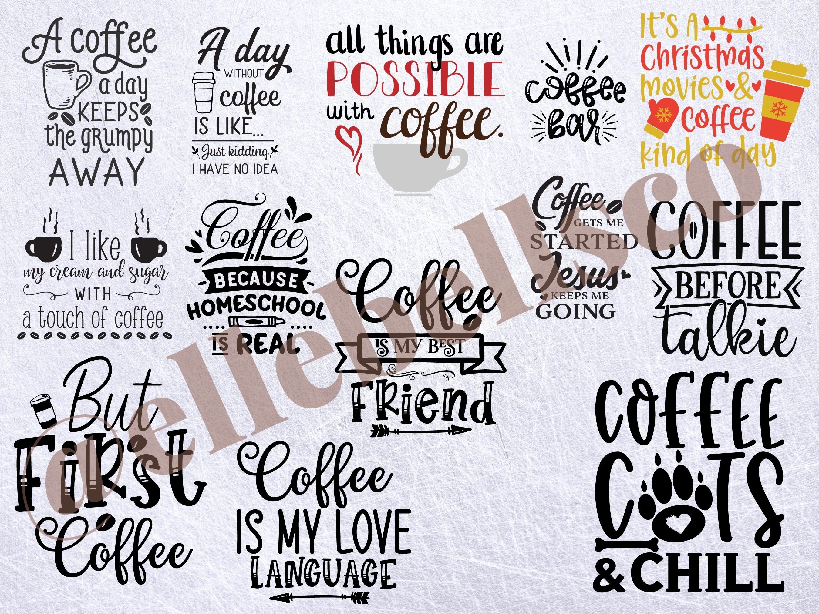 Coffee Lovers SVG Bundle | Coffee SVG Files | SVG Files for Cricut ...
