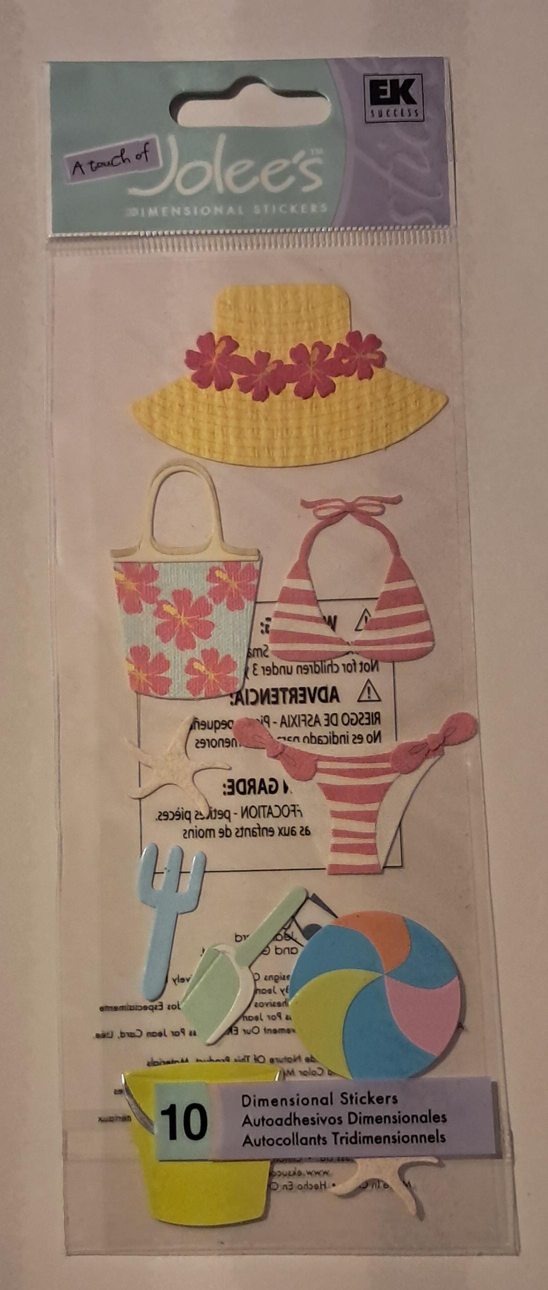 Jolee Beach Stickers *your Choice* - Etsy