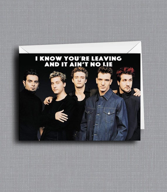 Bye Bye Bye Goodbye Card Nsync | Etsy