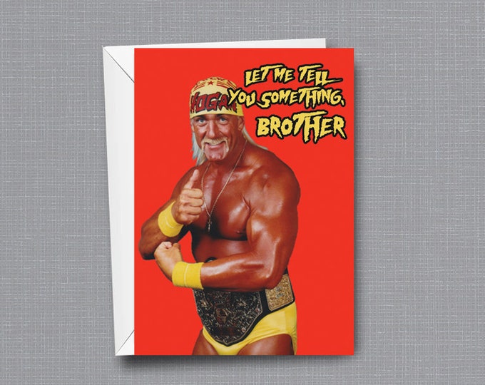 Hulk Hogan - Birthday Card - Etsy