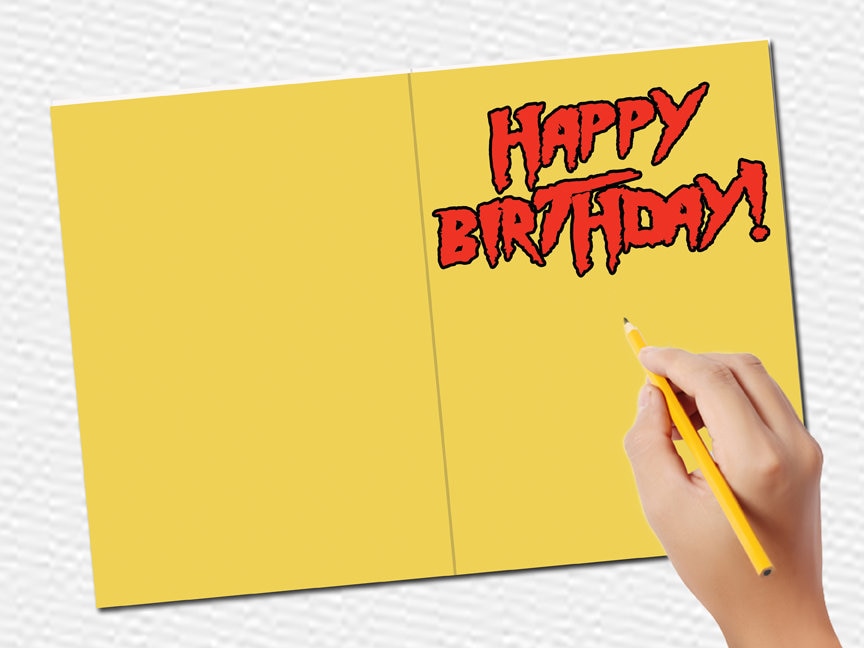 Hulk Hogan - Birthday Card - Etsy