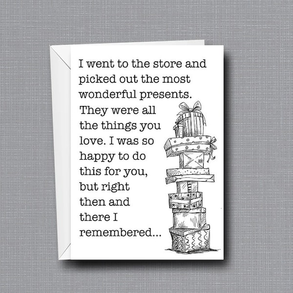 Funny Broke Card - Etsy